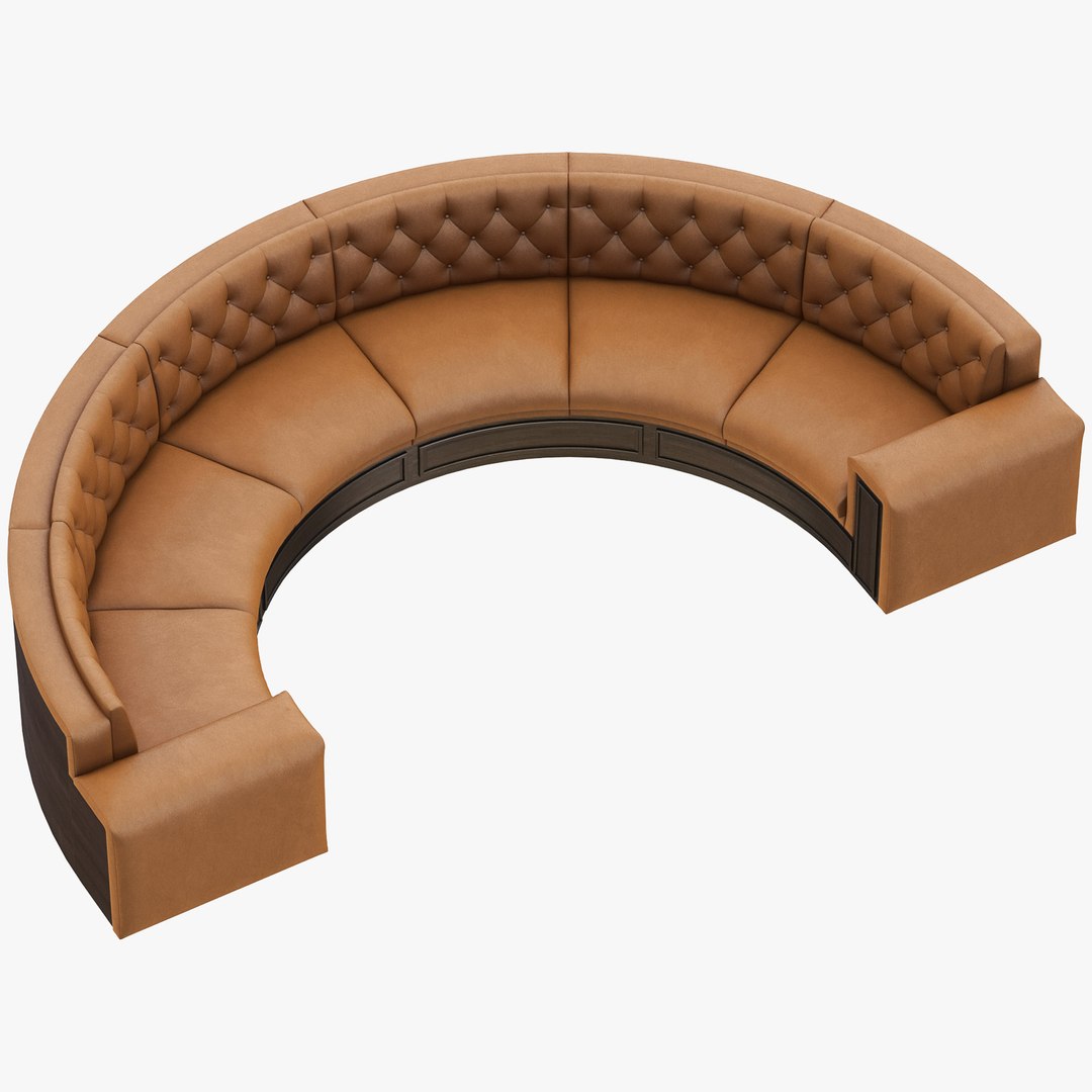 Half Round Seating V2 Model - TurboSquid 1993427