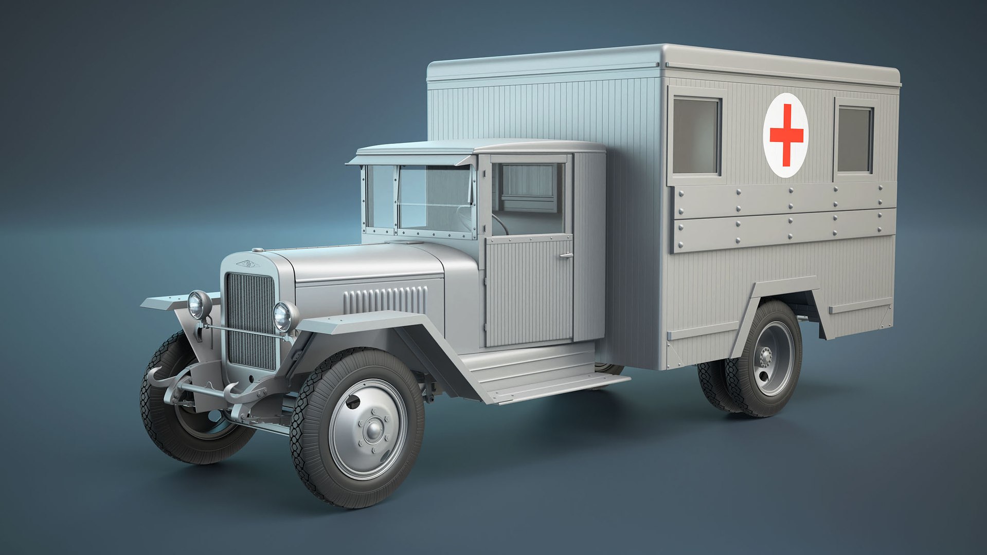 3D ZIS-5 Ambulance Van High-Poly Model - TurboSquid 2168327