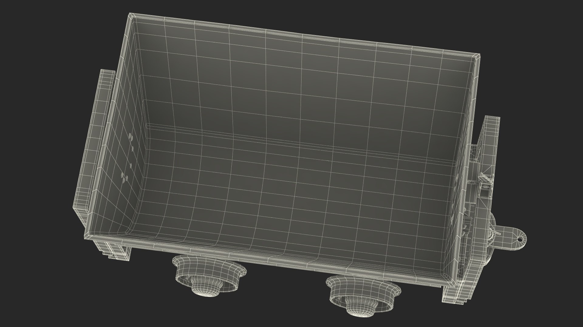 3D Model Mining Rail Cart Black New - TurboSquid 2115355