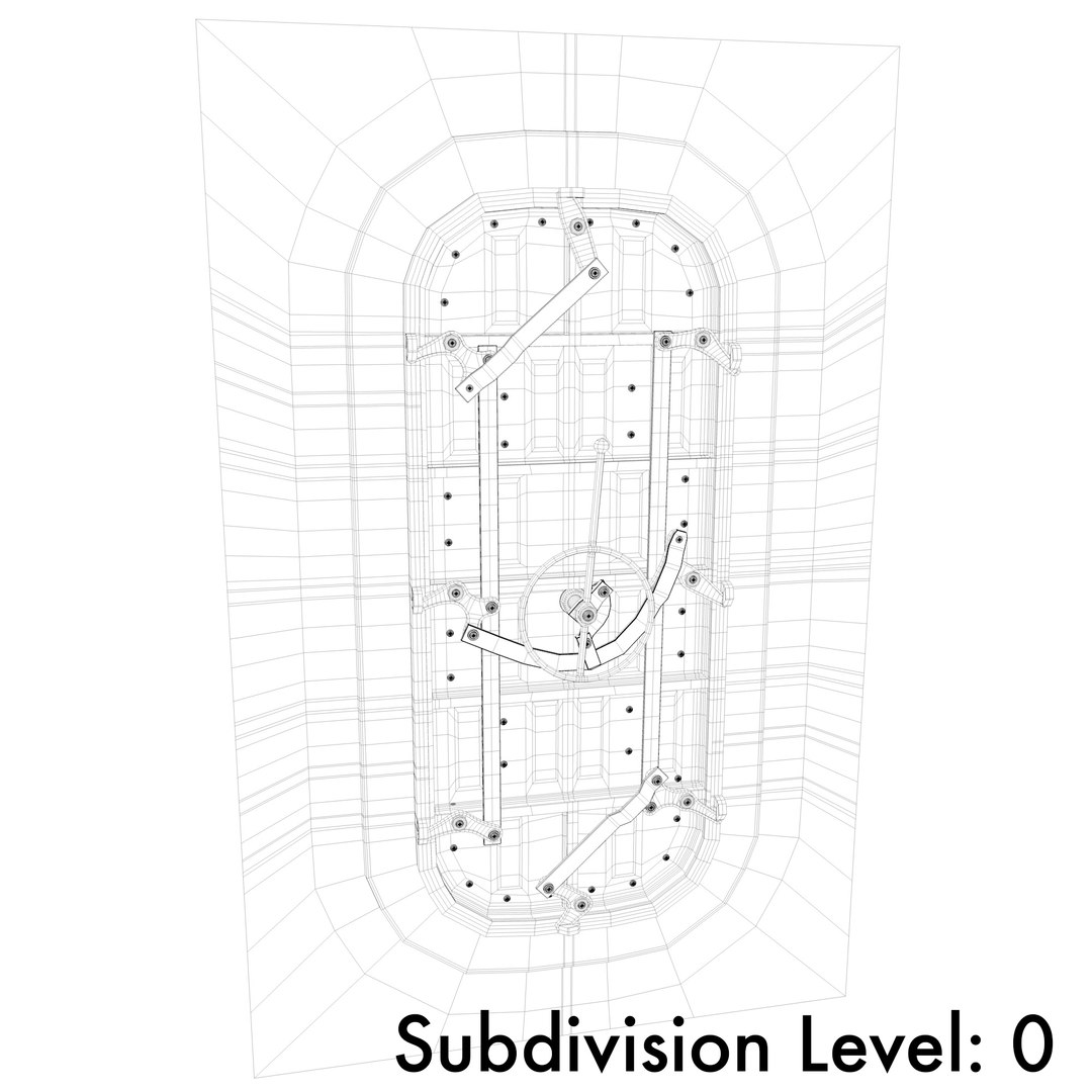 Ship Bulkhead Door 3D Model - TurboSquid 1817681