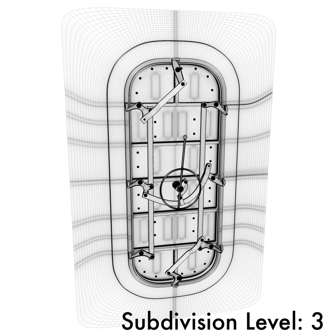 Ship Bulkhead Door 3D Model - TurboSquid 1817681