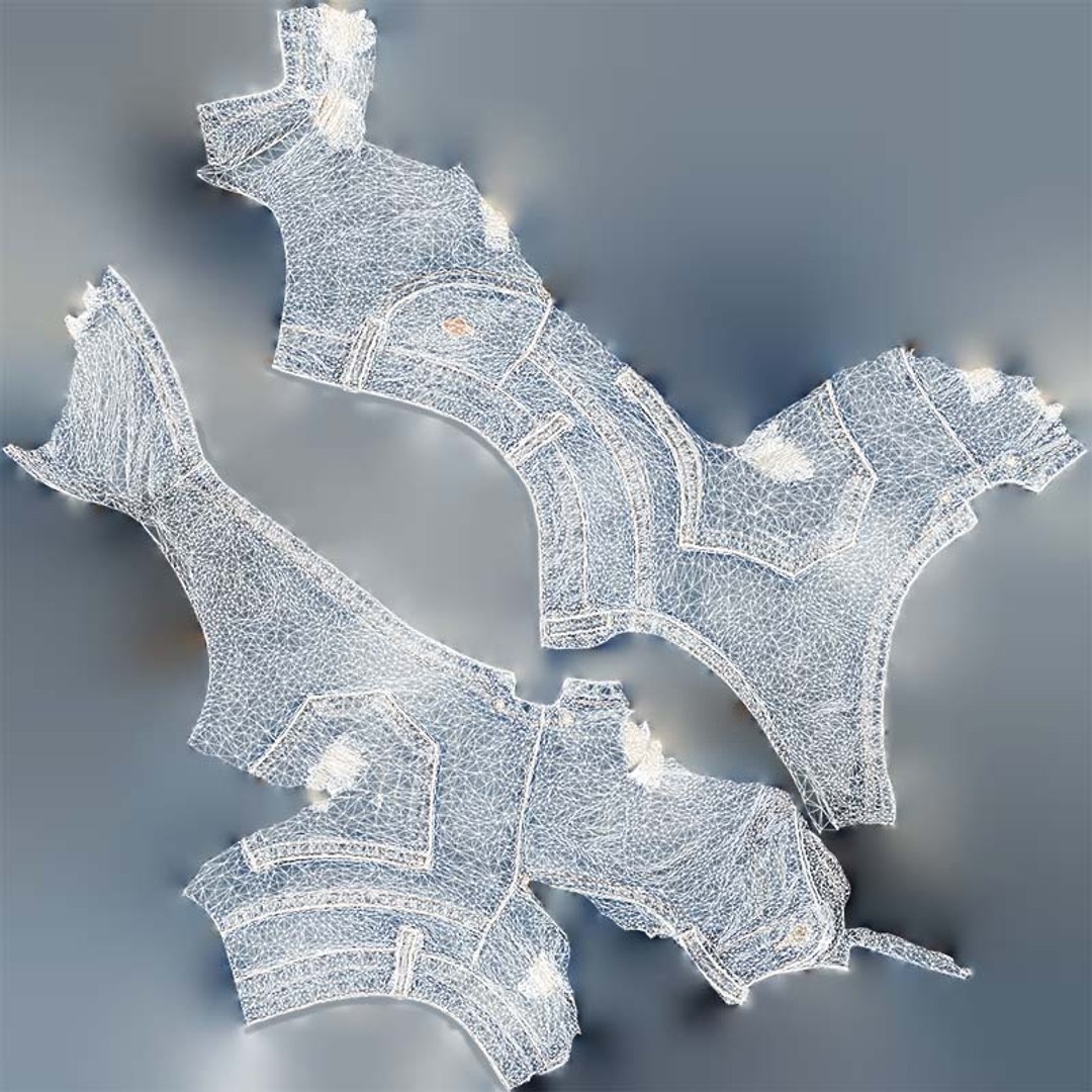 3D Ripped Mini Jeans Shorts Remastered - TurboSquid 2361906