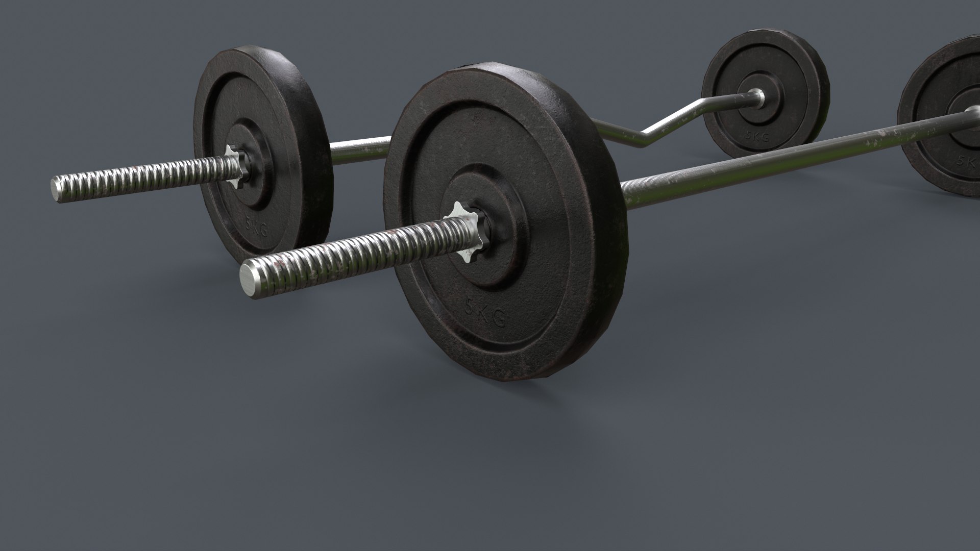 PBR Adjustable Barbell Set A2 3D Model - TurboSquid 1770102