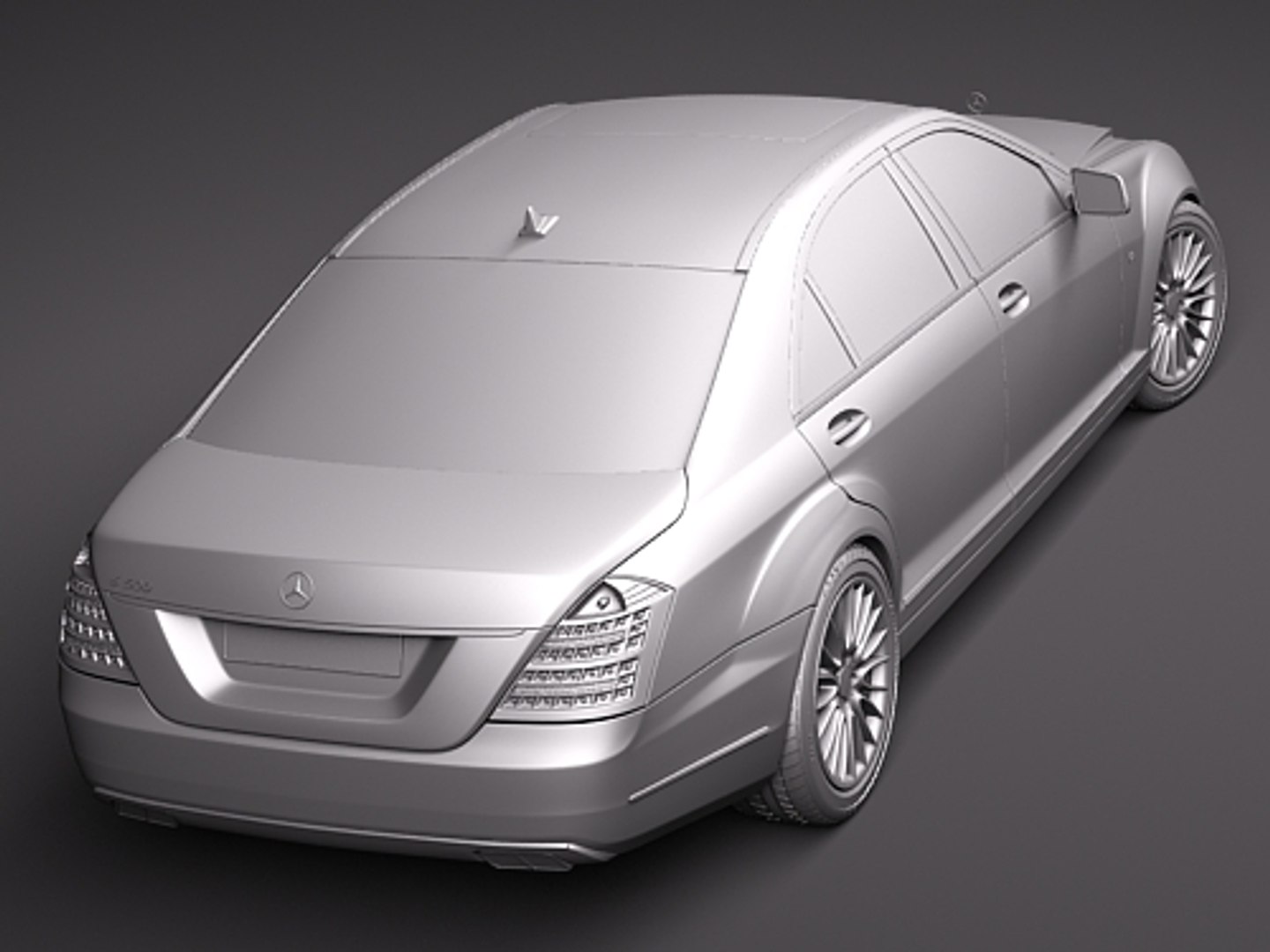 Mercedes S Class S-class 3d 3ds