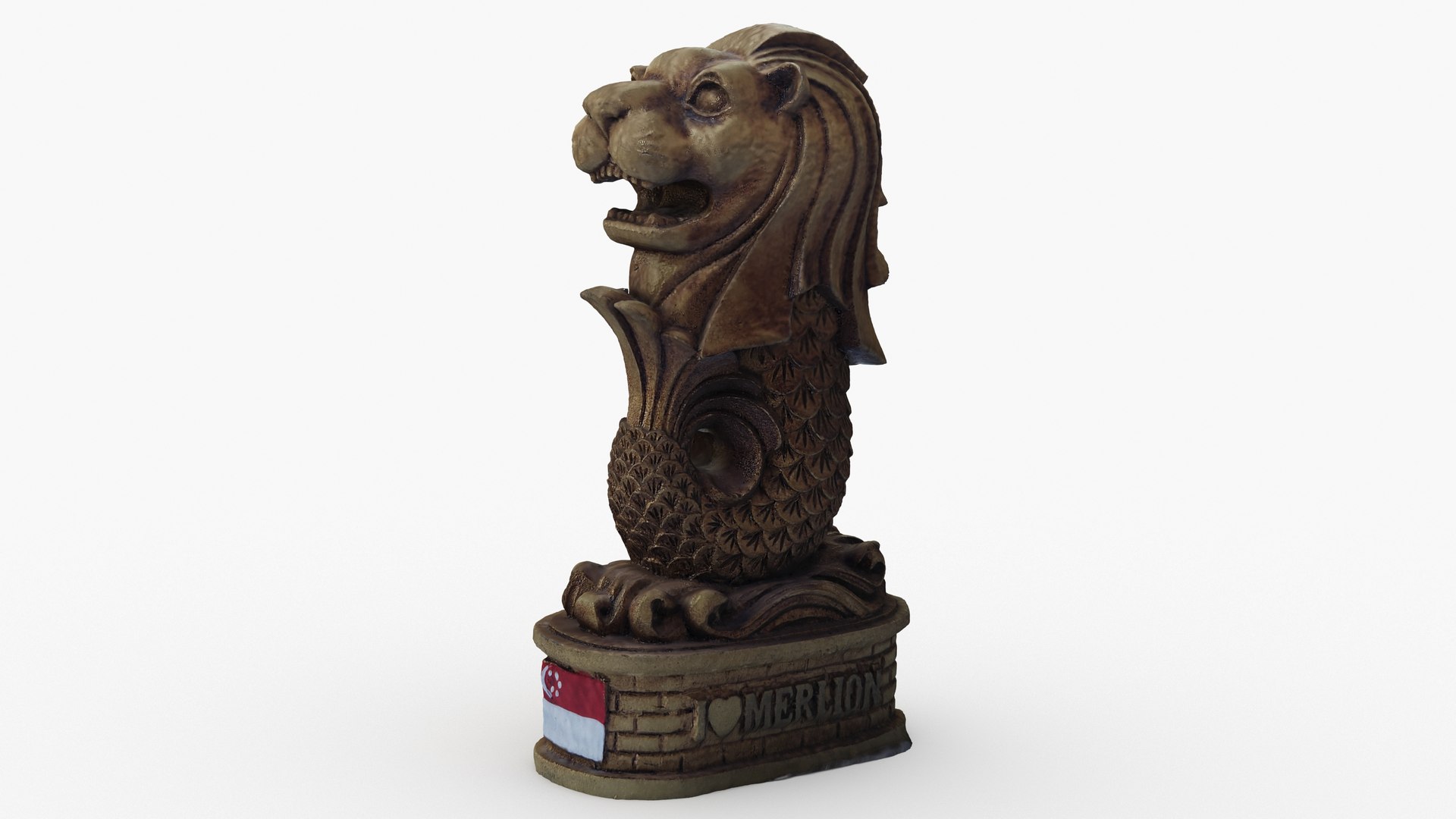 Merlion Figurine 3D - TurboSquid 1648459