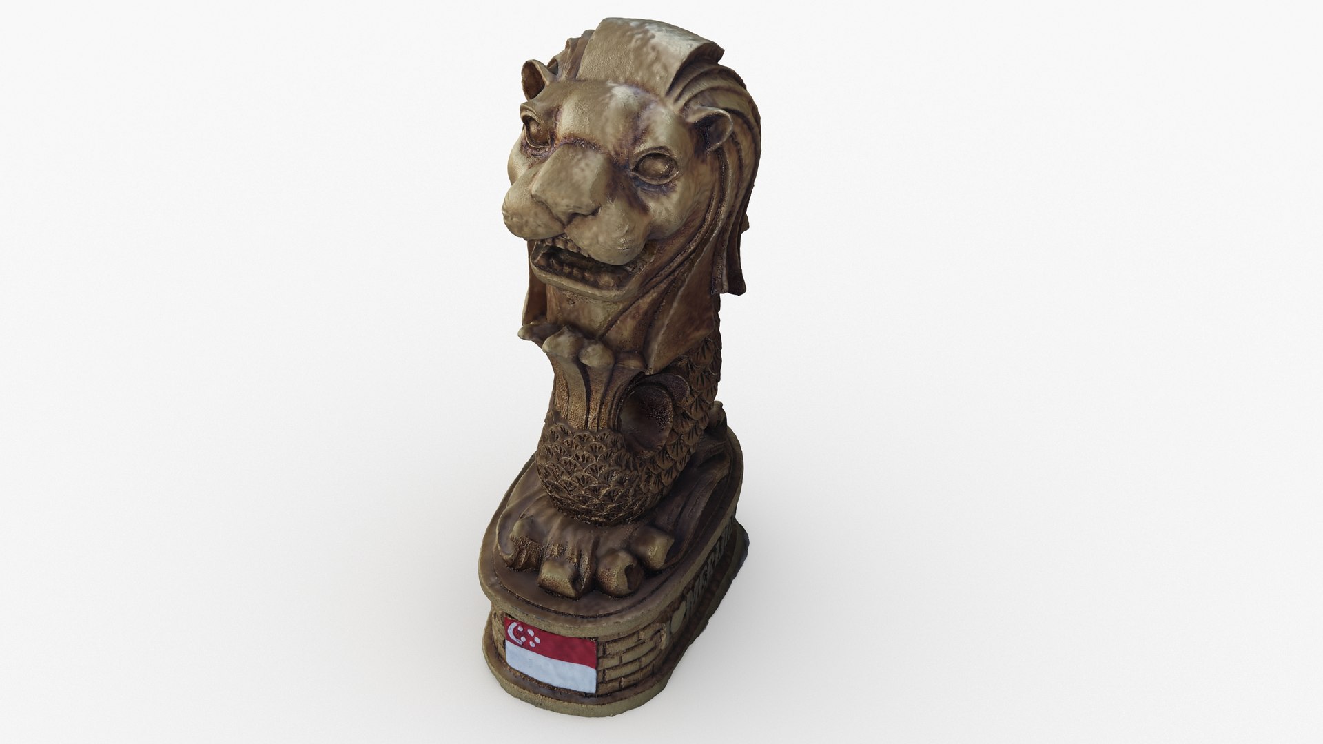 Merlion Figurine 3D - TurboSquid 1648459