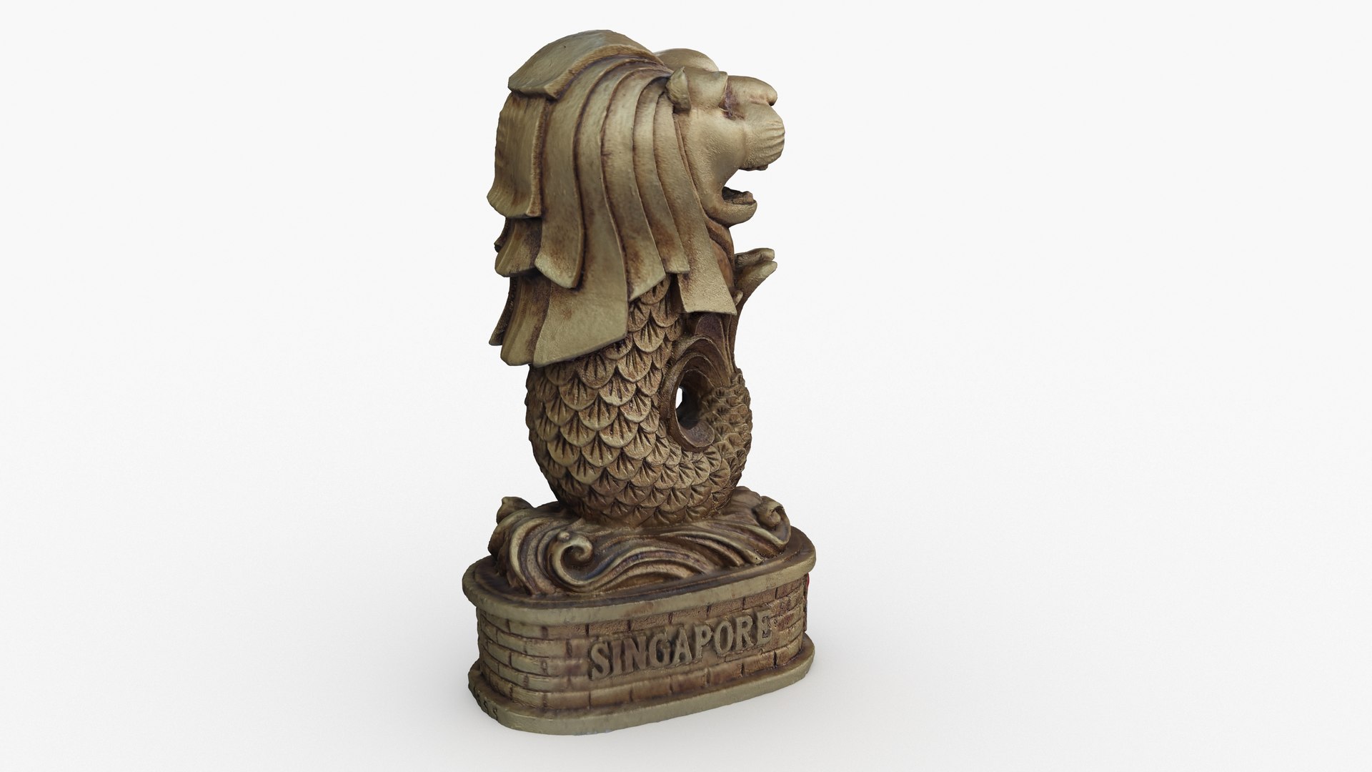 Merlion Figurine 3D - TurboSquid 1648459