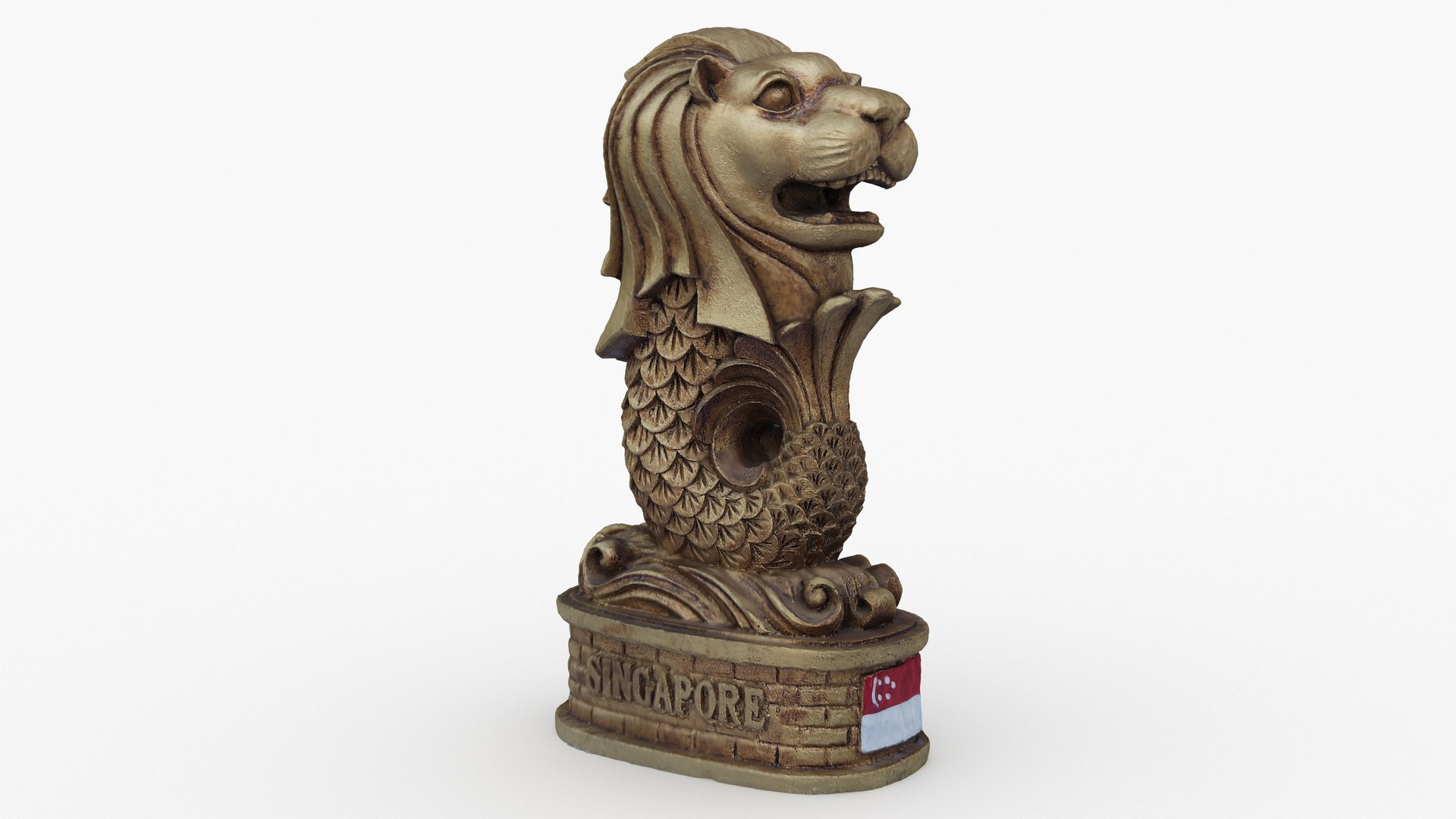 Merlion Figurine 3D - TurboSquid 1648459