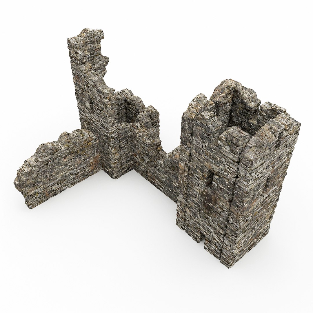 3d Castle Ruins Model
