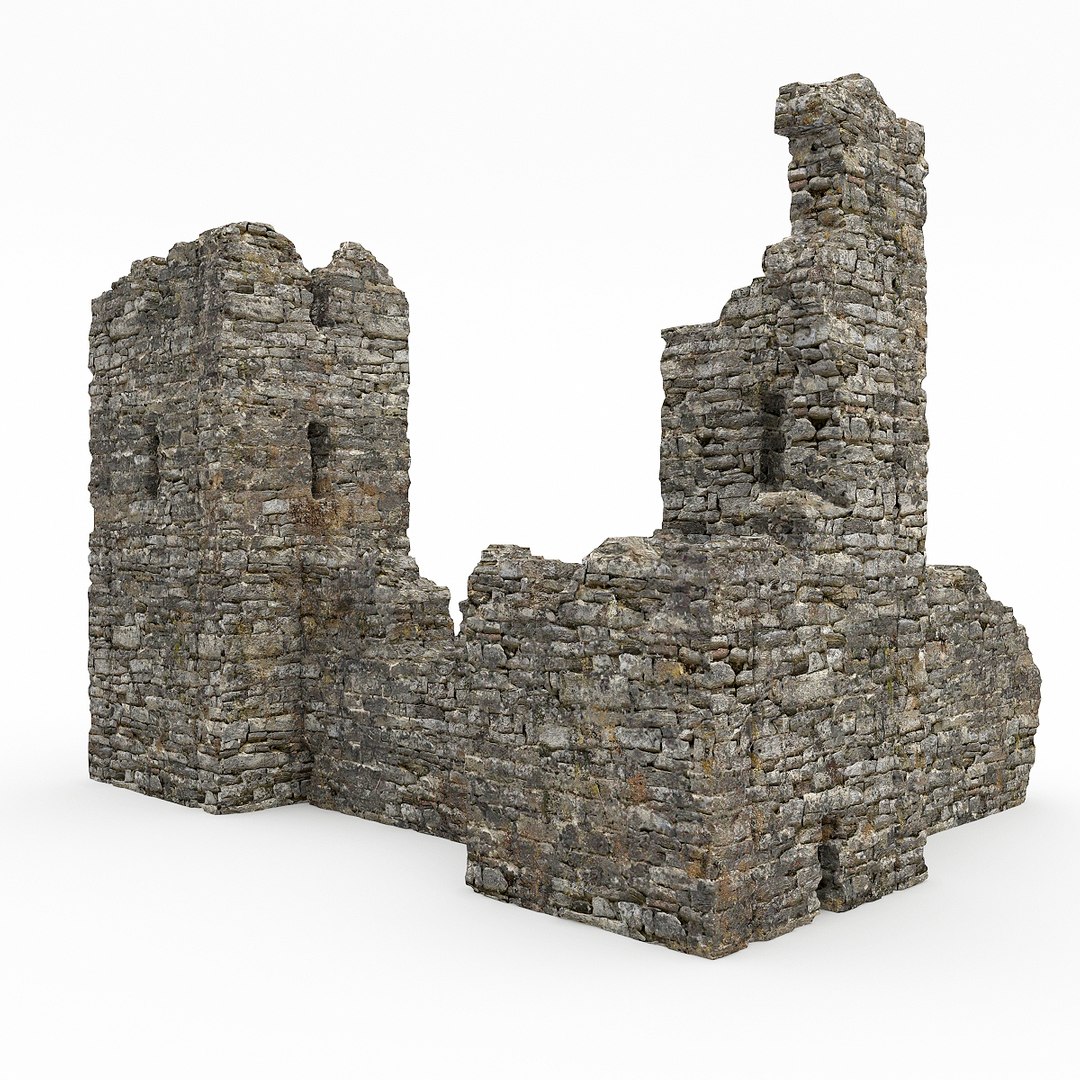 3d Castle Ruins Model