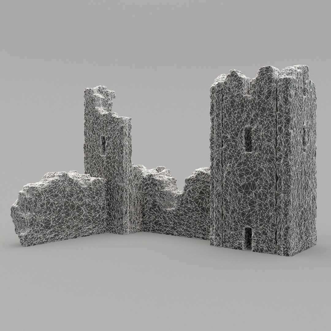 3d Castle Ruins Model