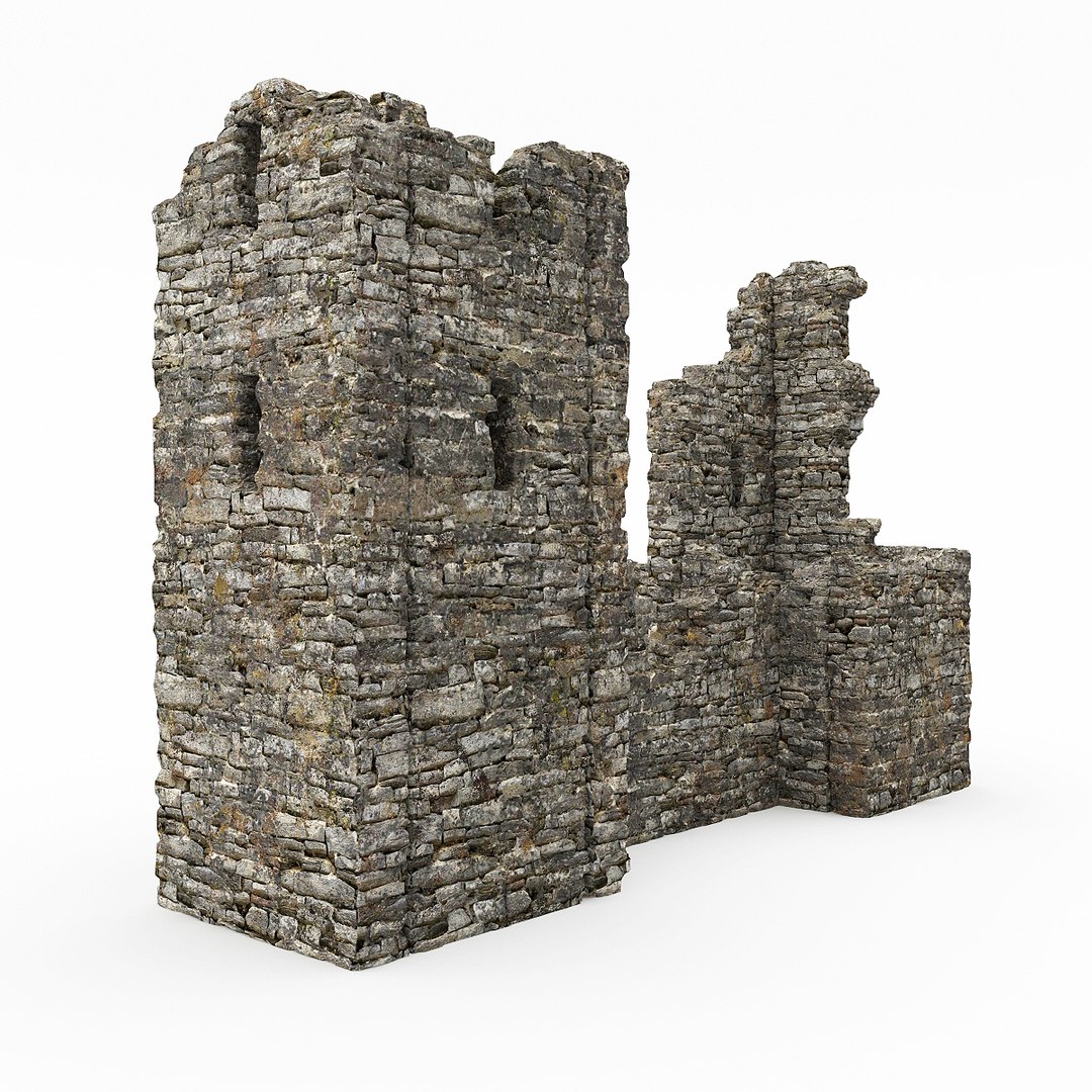 3d Castle Ruins Model