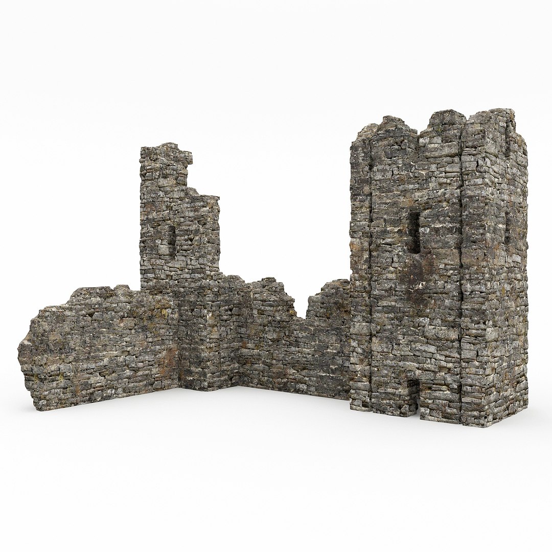3d Castle Ruins Model