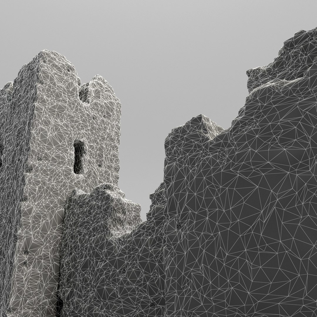 3d Castle Ruins Model