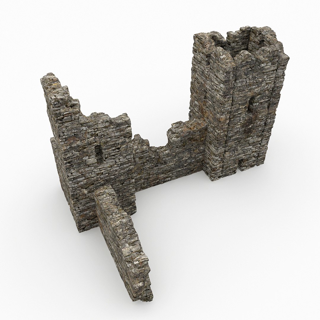 3d Castle Ruins Model