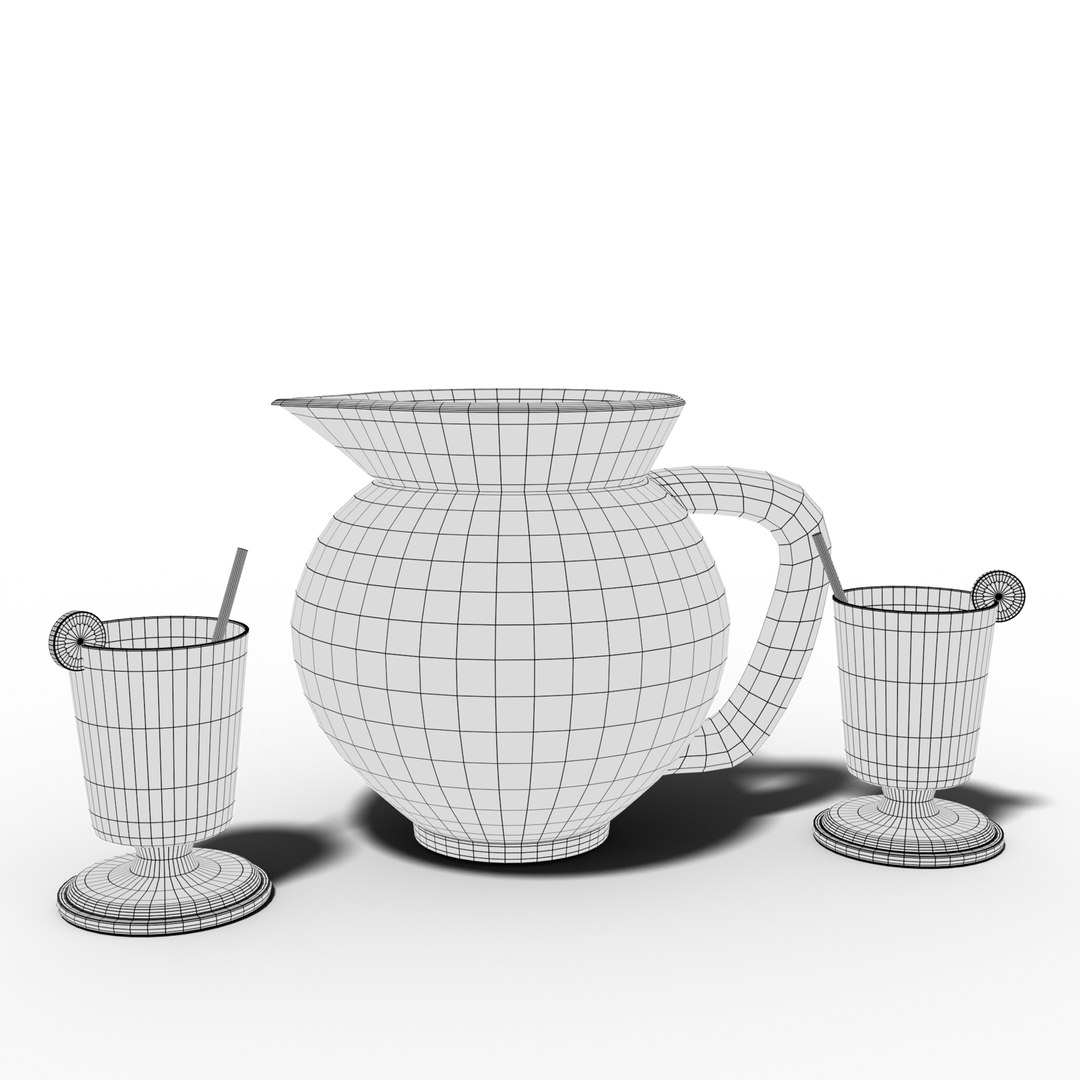 Lemonade Set Model - TurboSquid 2099598