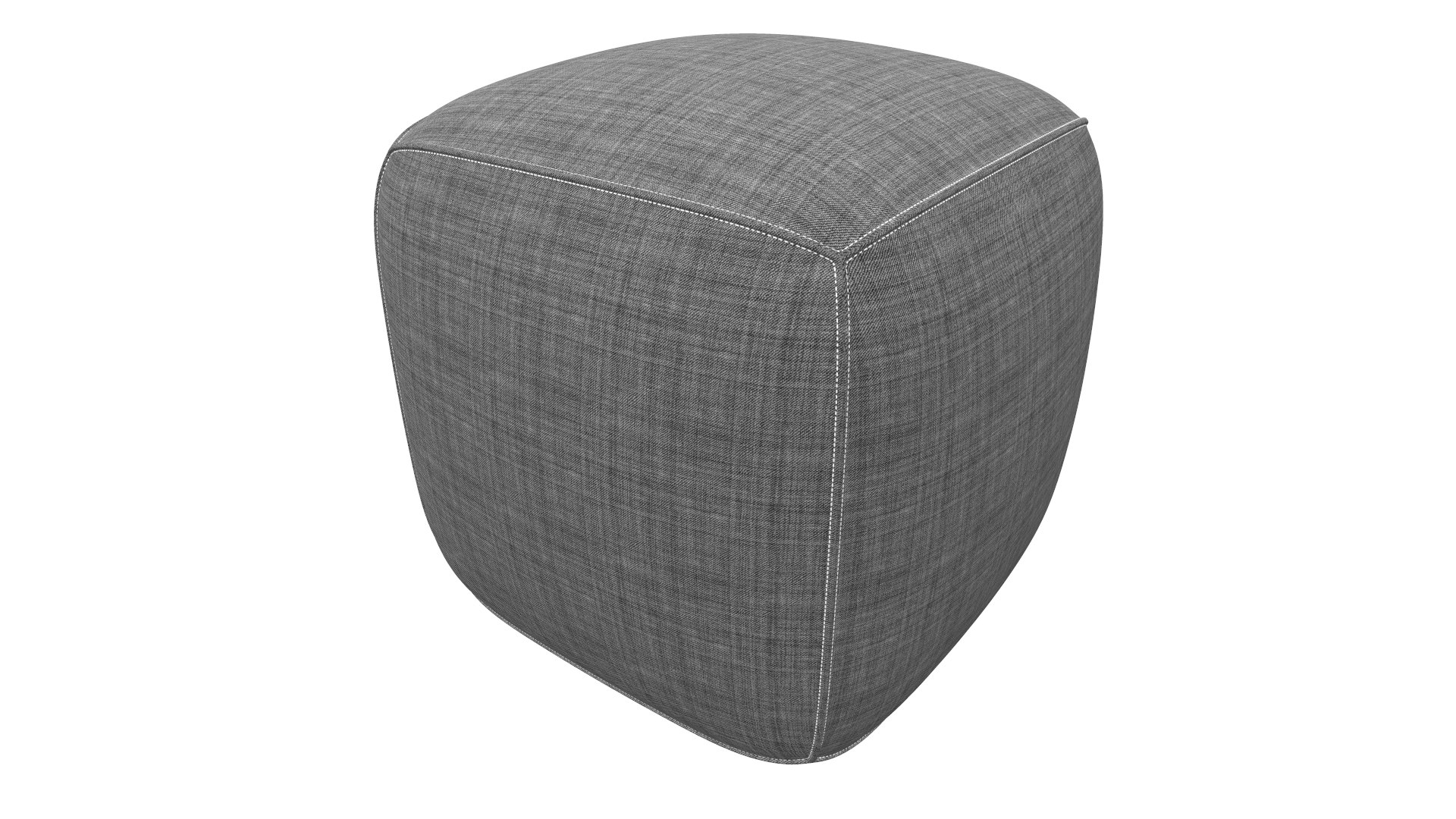 Pouf Grey Fabric 3D Model - TurboSquid 2064113
