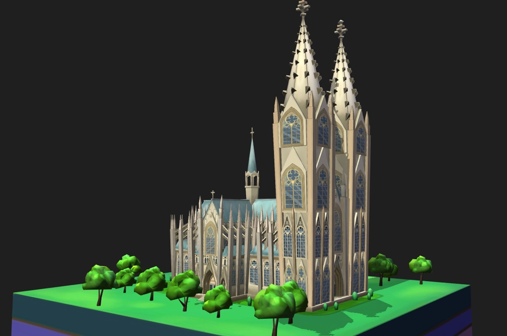 3D Architectural Cathedral Cologne World Model - TurboSquid 1276644
