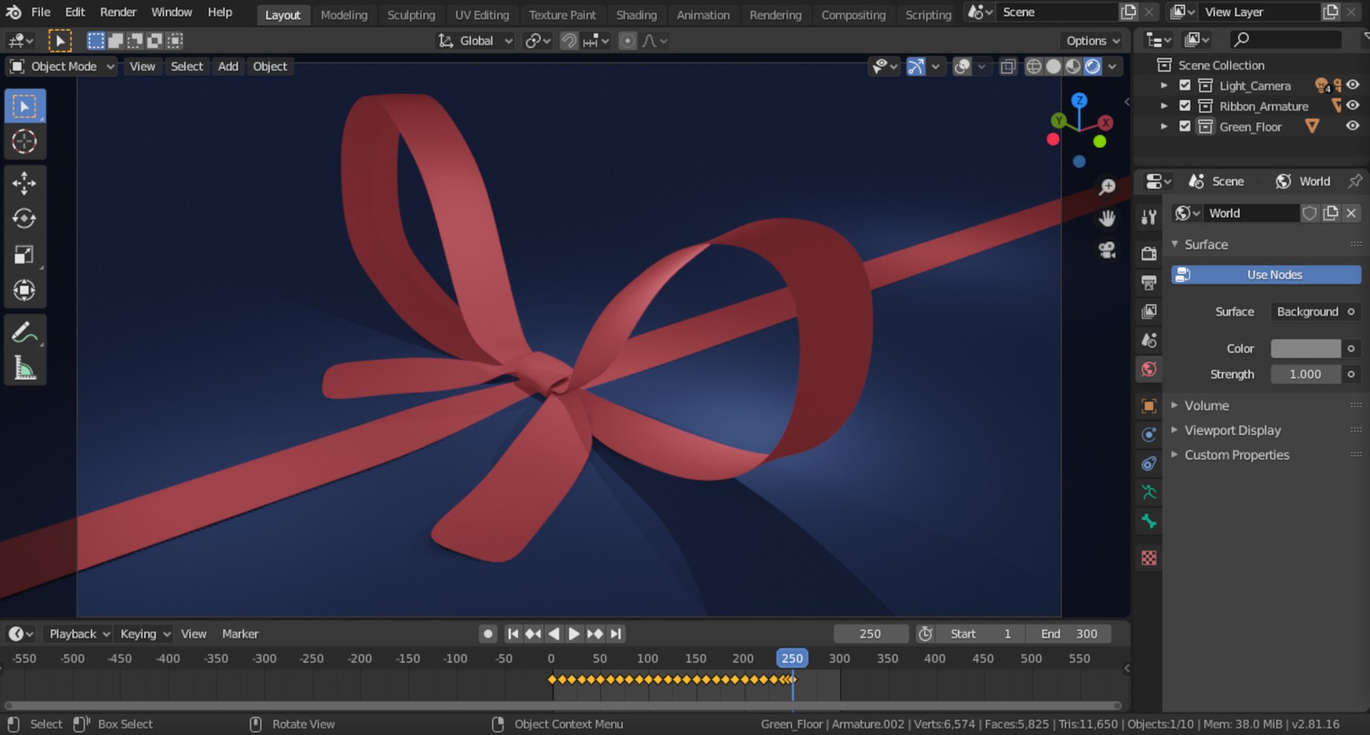 Ribbon Bow Animation | Blend Files 3D Model - TurboSquid 1738502