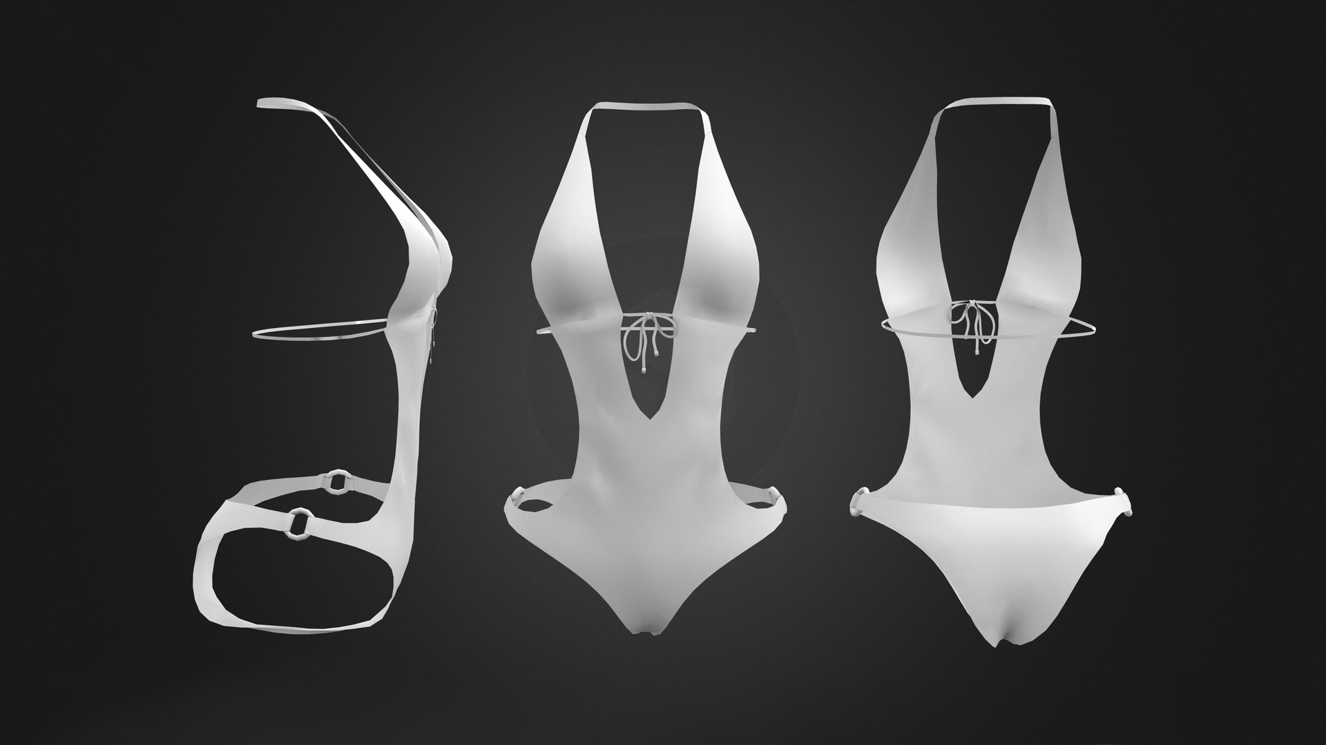 Ladies Swimsuit Model Turbosquid 1765001