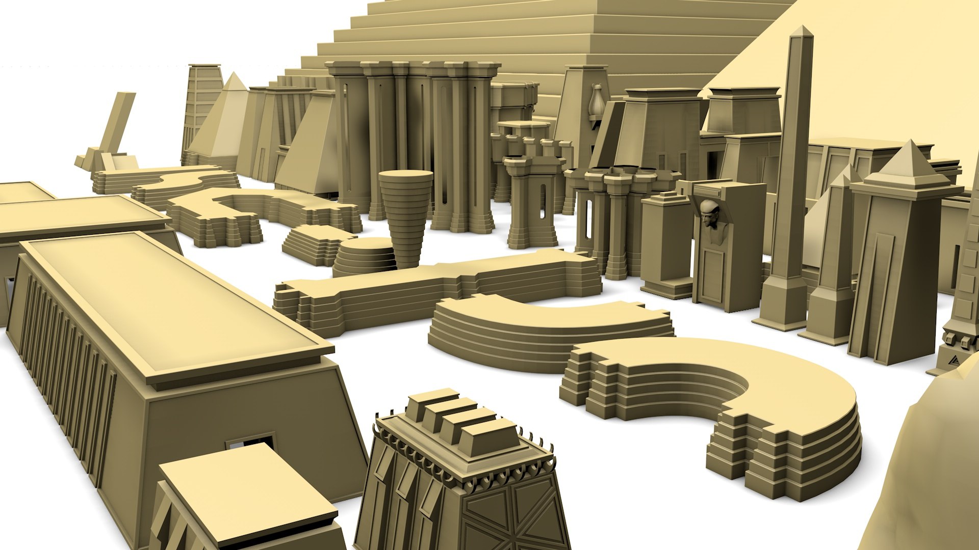 Ancient Egypt Game Assets 3D Model - TurboSquid 2156795