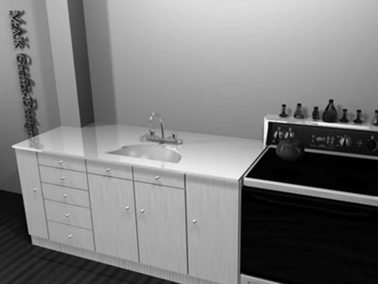3ds max kitchen sink