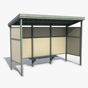 Bus Stop Enclosure 3D Models for Download | TurboSquid