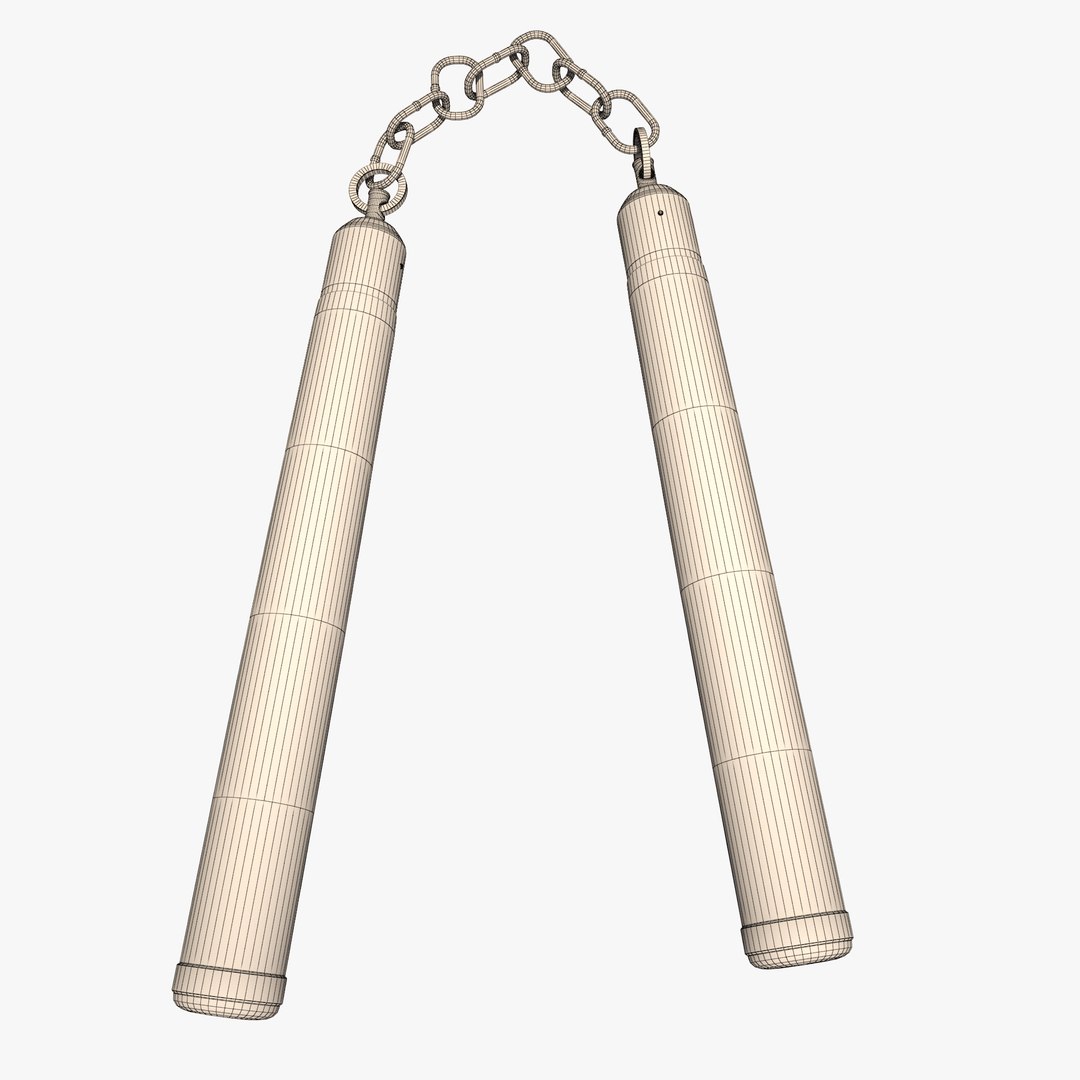 3d nunchaks model