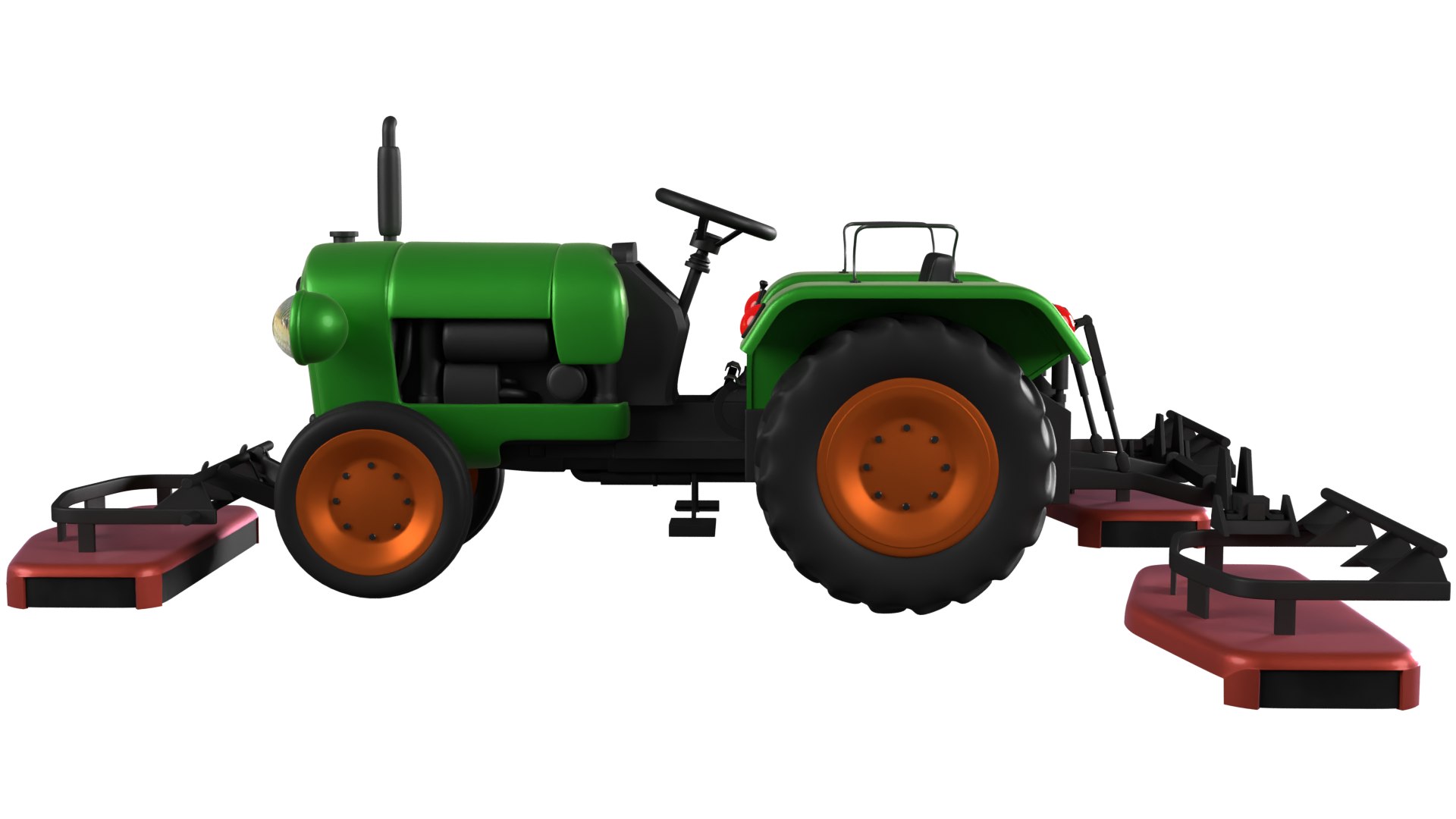 3D Tractor Grass Mover - TurboSquid 2226780