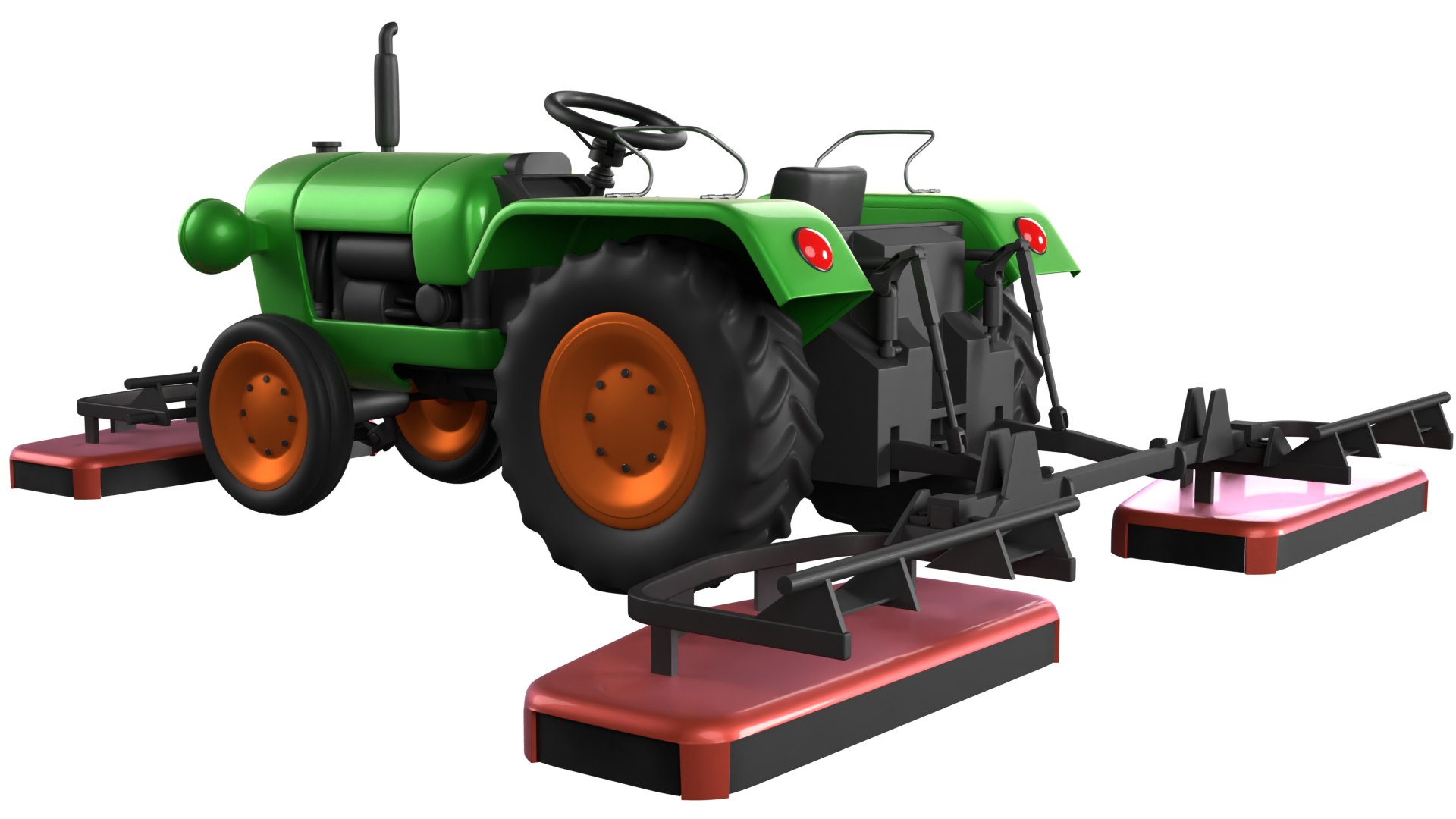 3D Tractor Grass Mover - TurboSquid 2226780
