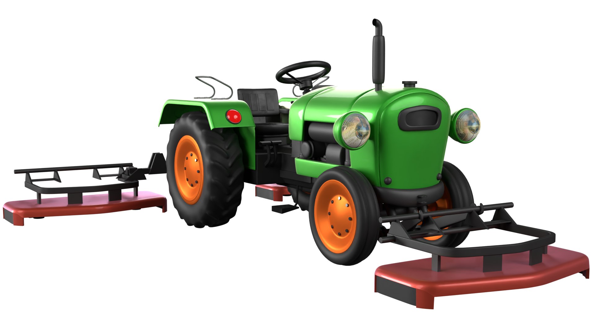 3D Tractor Grass Mover - TurboSquid 2226780