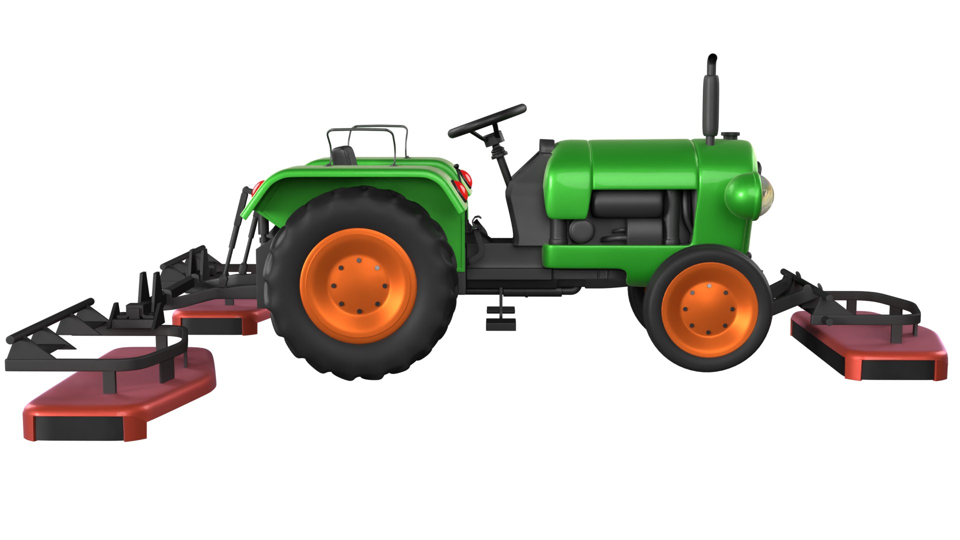 3D Tractor Grass Mover - TurboSquid 2226780