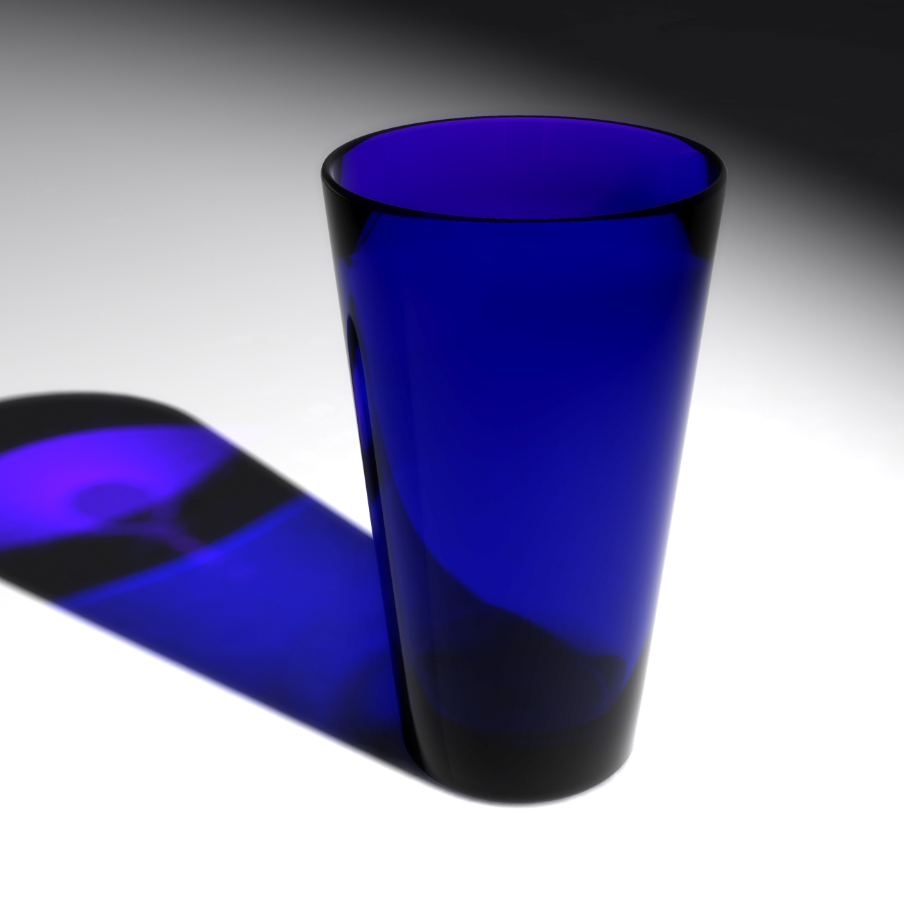maya cobalt blue glass cup
