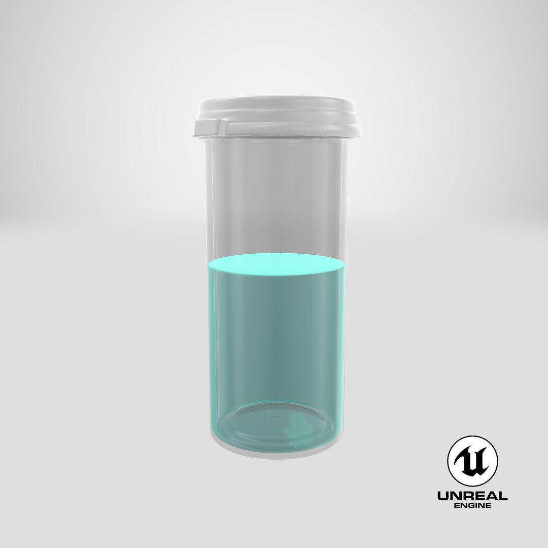 Pill Pod Vial 5dram 18ml Full 3D model - TurboSquid 2056098