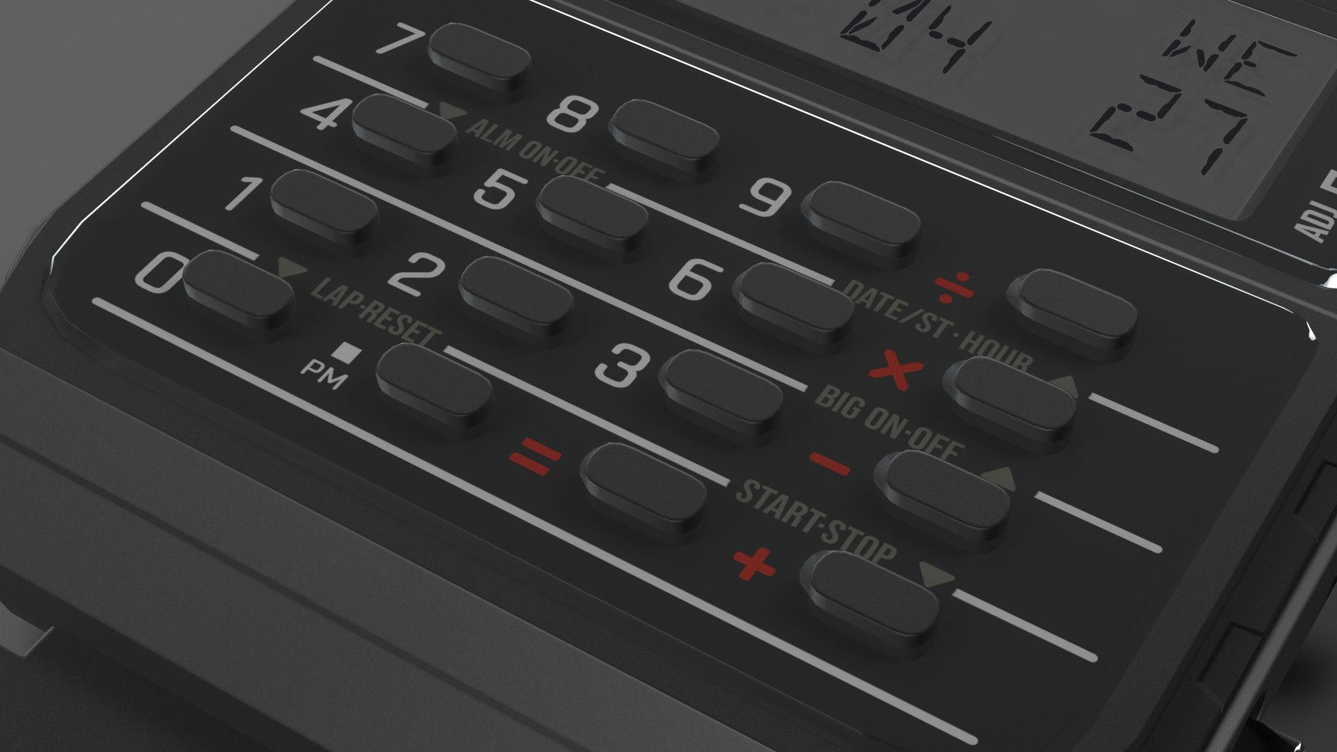 Casio Calculator Wrist Watch CA-53W 3D Model - TurboSquid 2237515