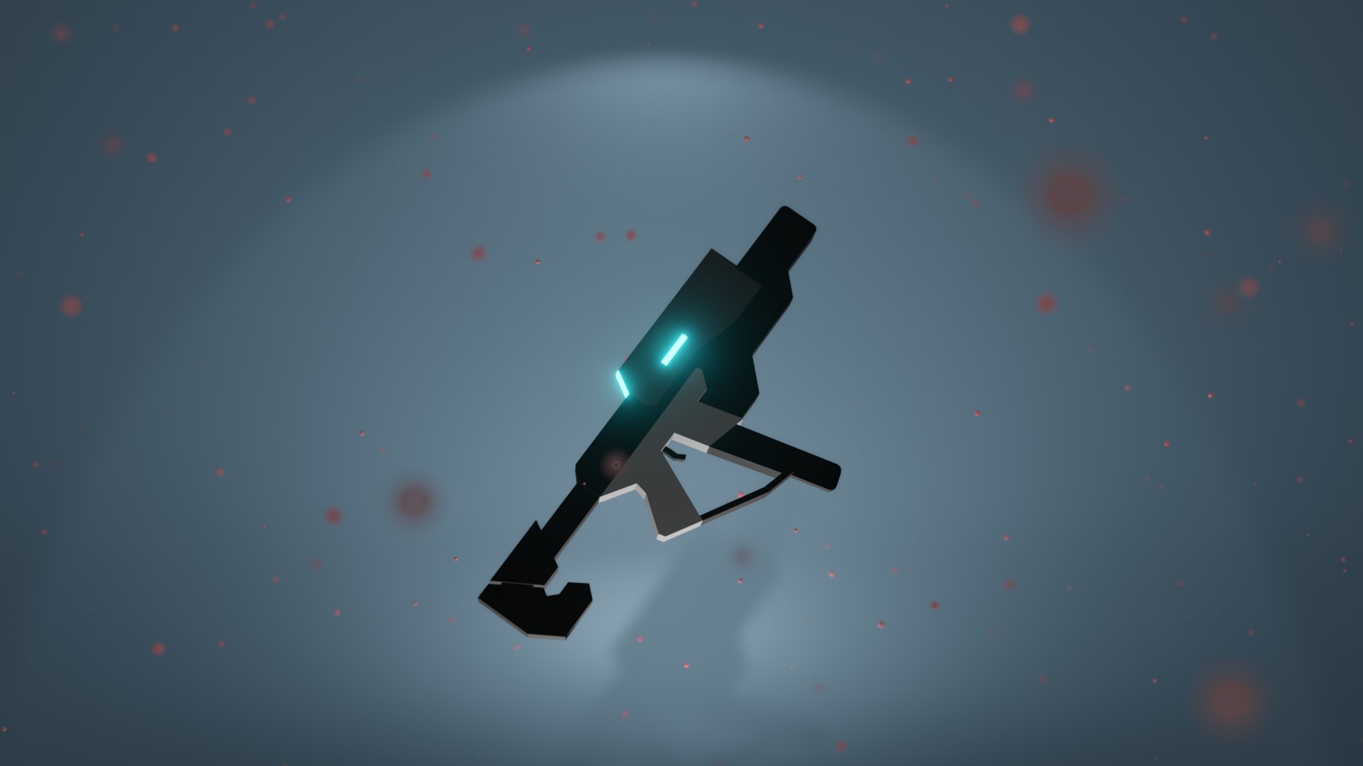 3D Low Poly Futuristic Gun - TurboSquid 1975246