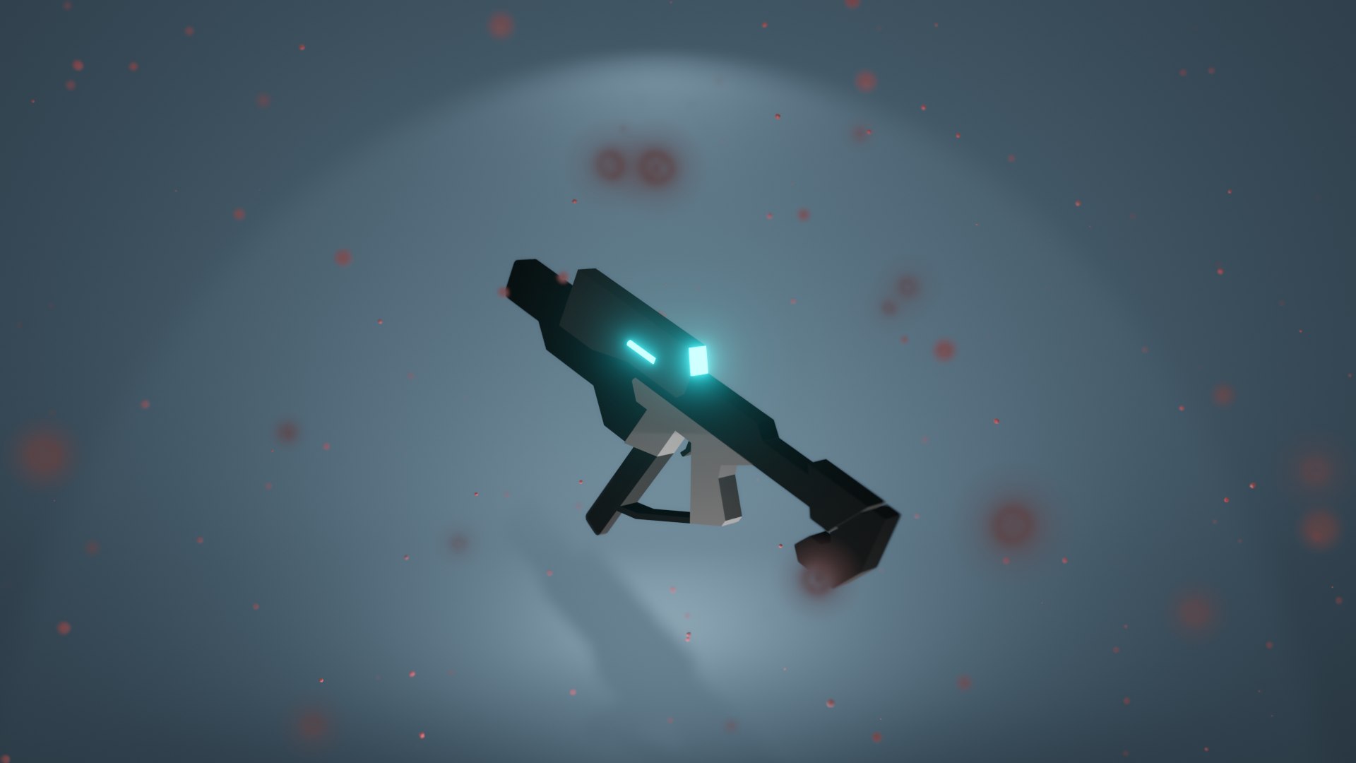 3D Low Poly Futuristic Gun - TurboSquid 1975246