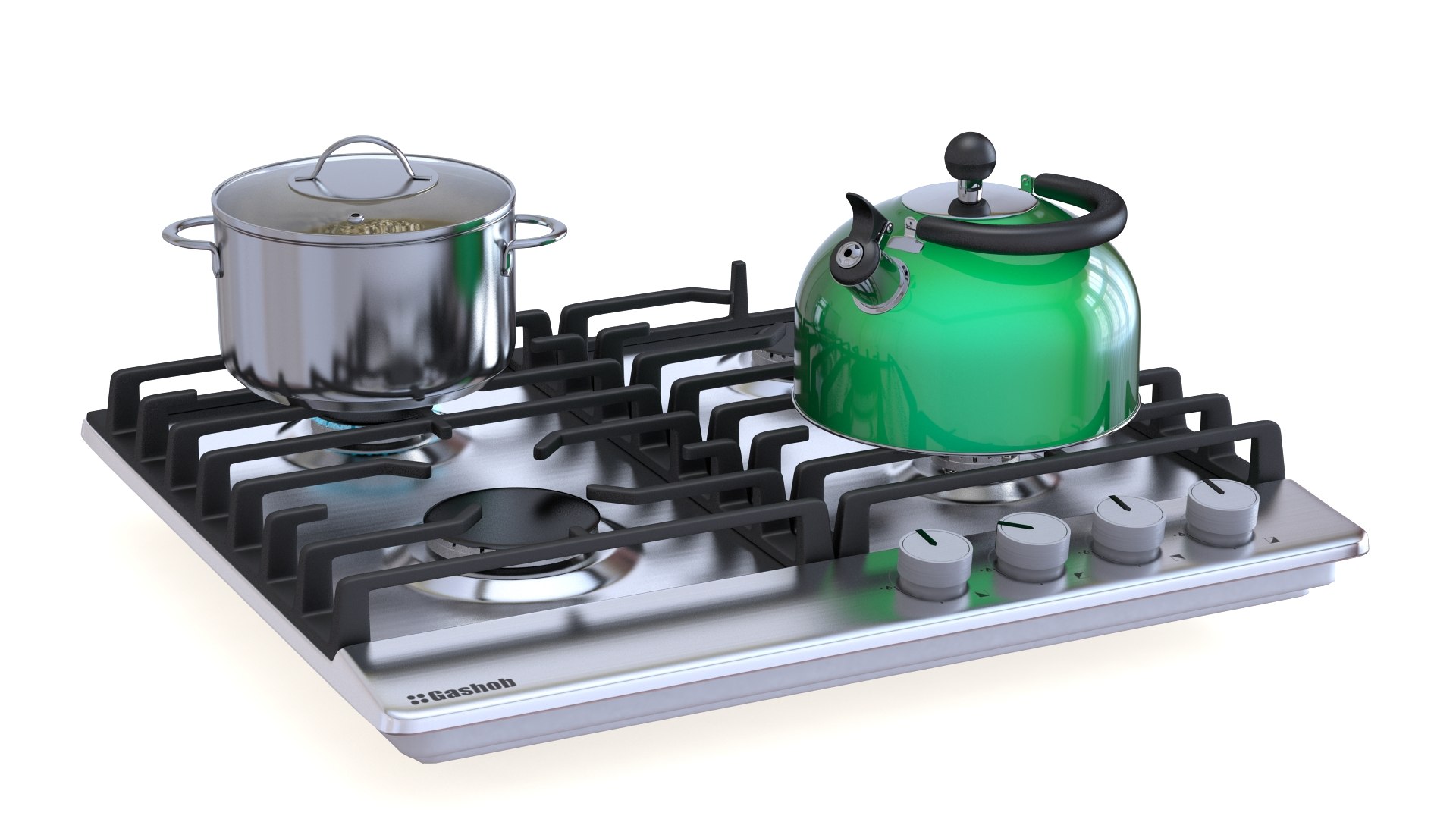 3D Gas Hob Model - TurboSquid 1545873