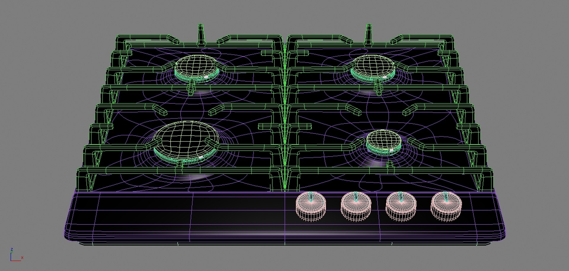 3D Gas Hob Model - TurboSquid 1545873