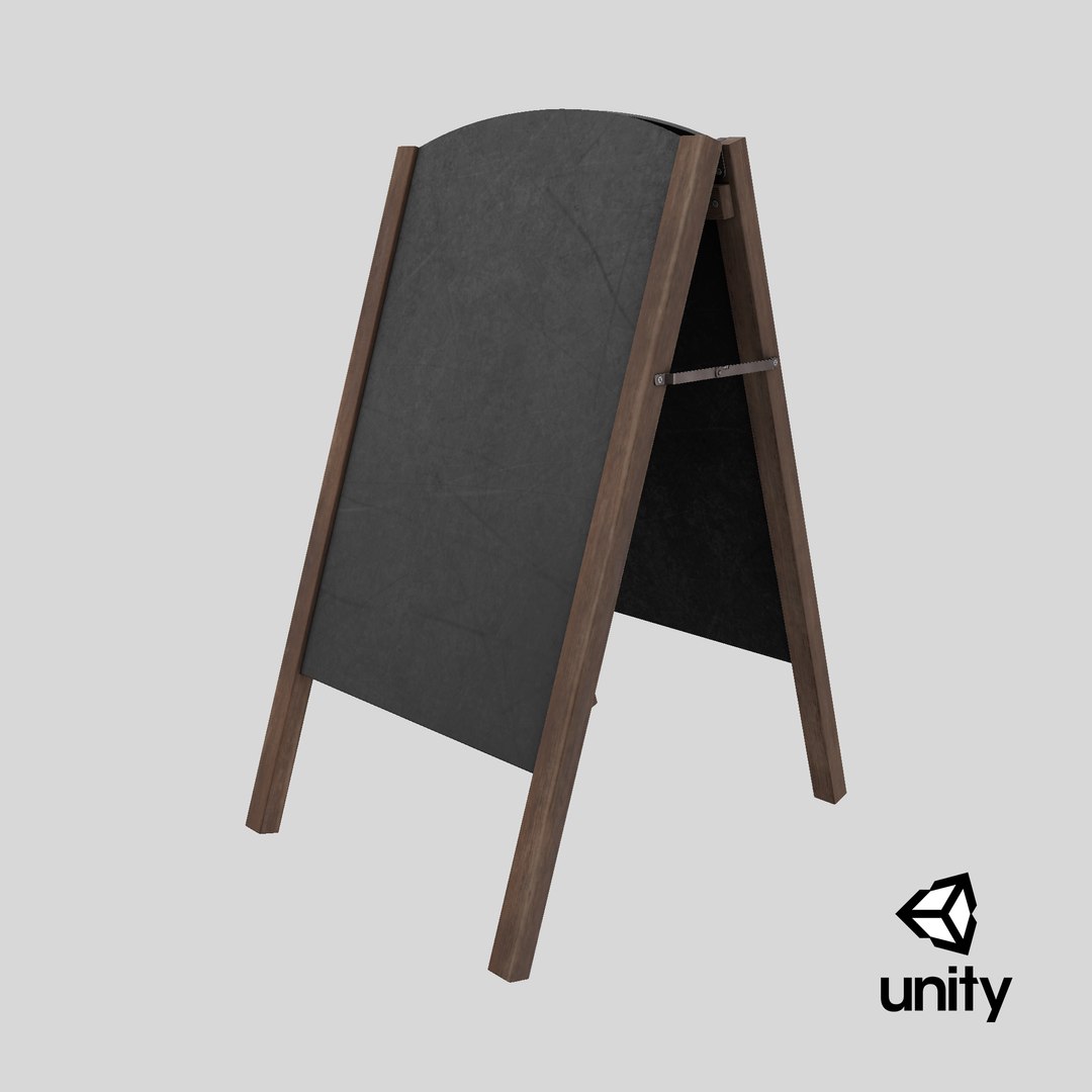 Menu Chalk Board 01v PBR 3D model - TurboSquid 1944290