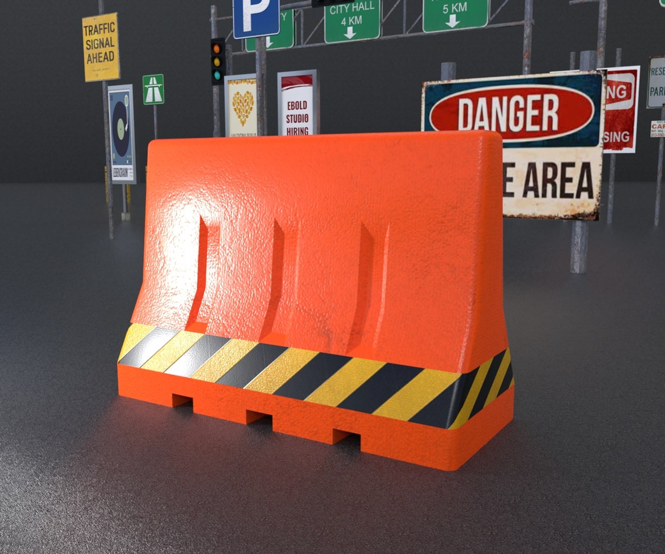 Street Element Architectural 3D Model - TurboSquid 1398085