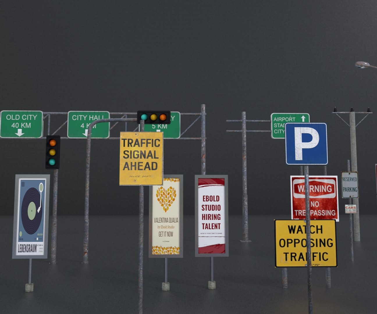 Street Element Architectural 3D Model - TurboSquid 1398085