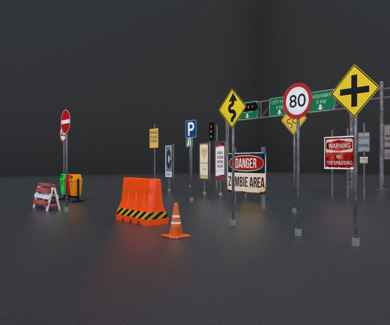 Street Element Architectural 3D Model - TurboSquid 1398085