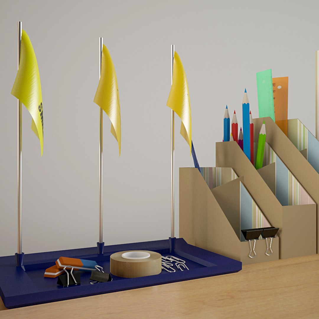 3d Model Set Desk