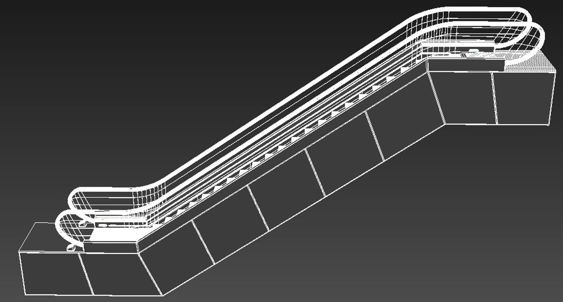 3d model escalator