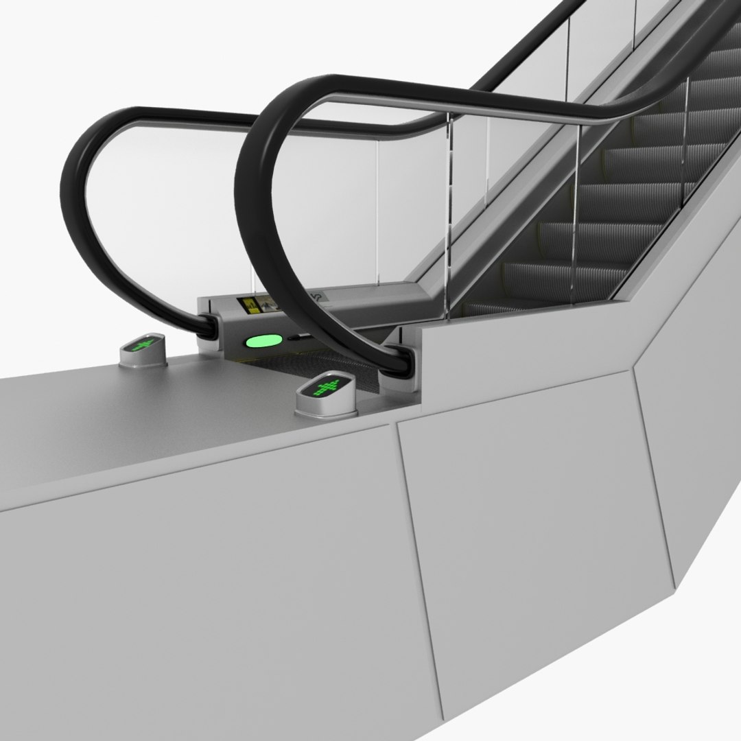 3d model escalator