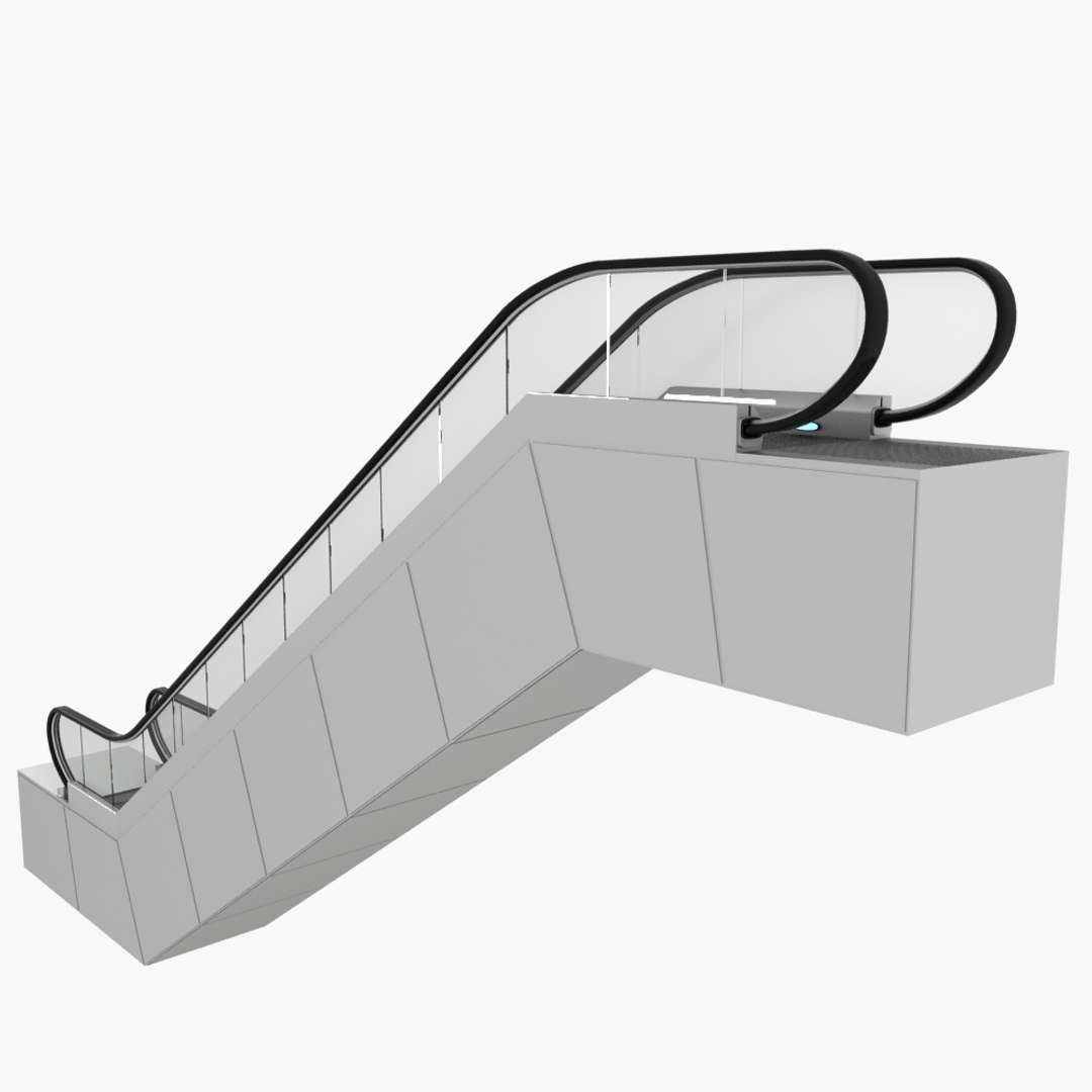 3d model escalator
