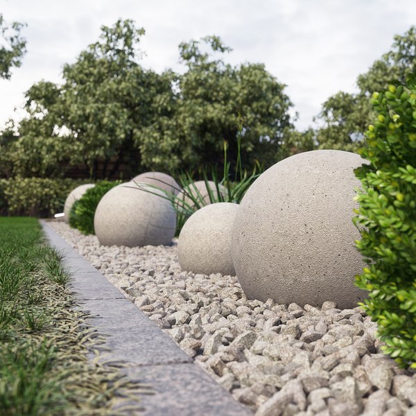landscape balls plants max