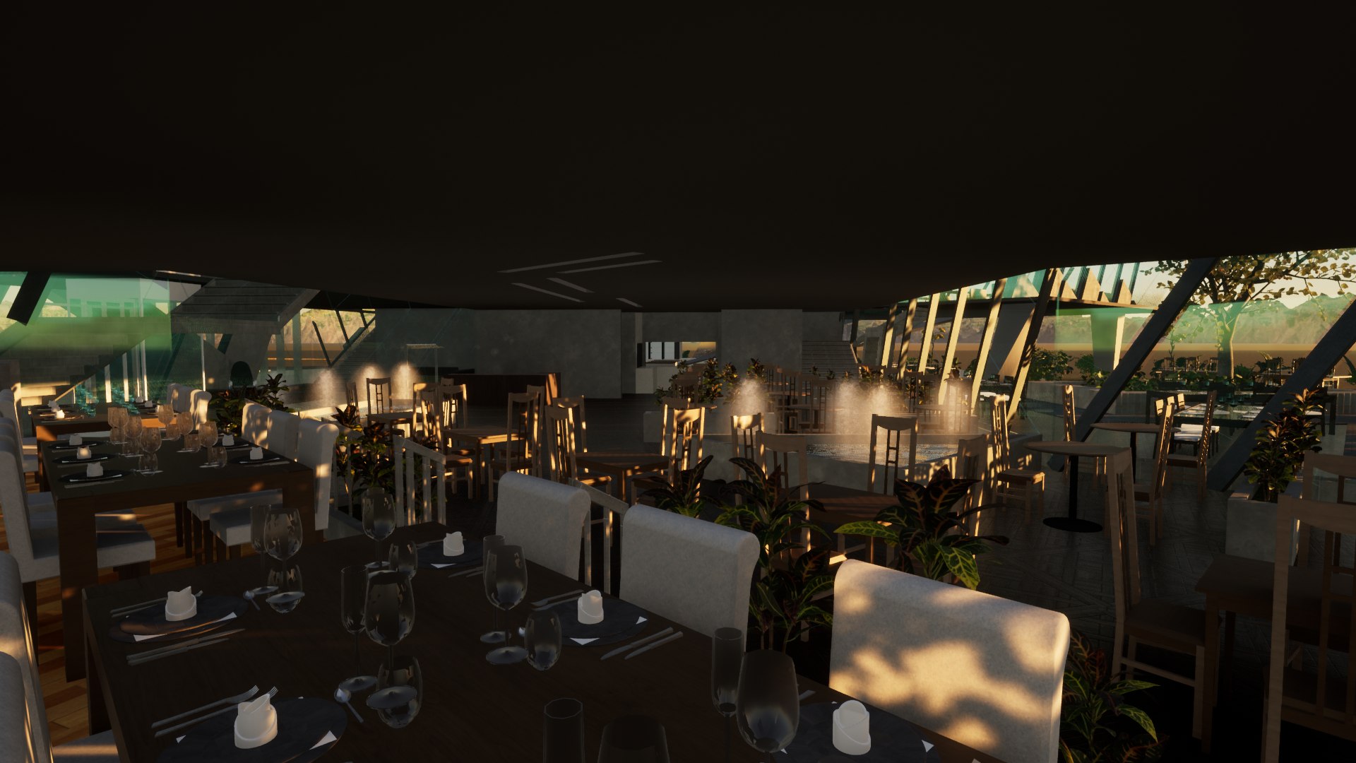 Revit Restaurant 3D Model - TurboSquid 1413978