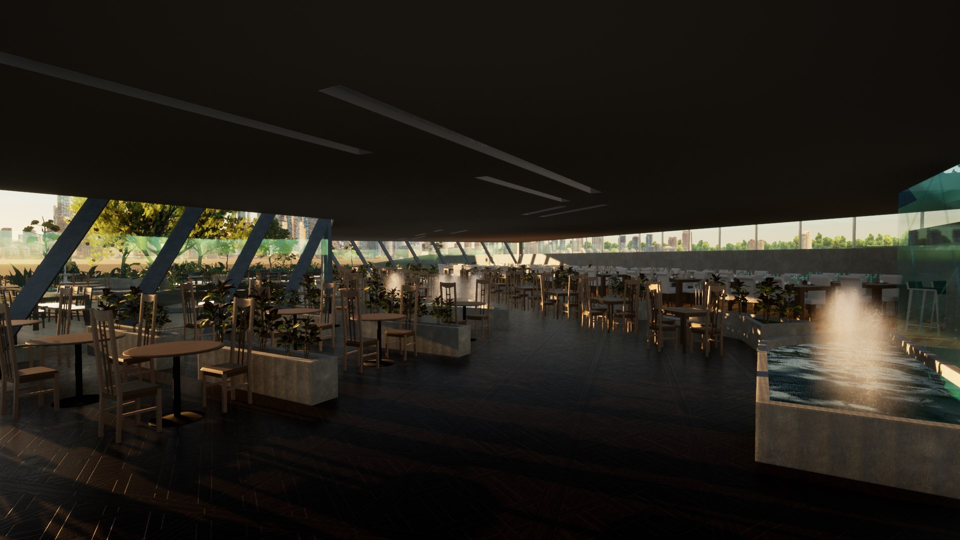 Revit Restaurant 3D Model - TurboSquid 1413978